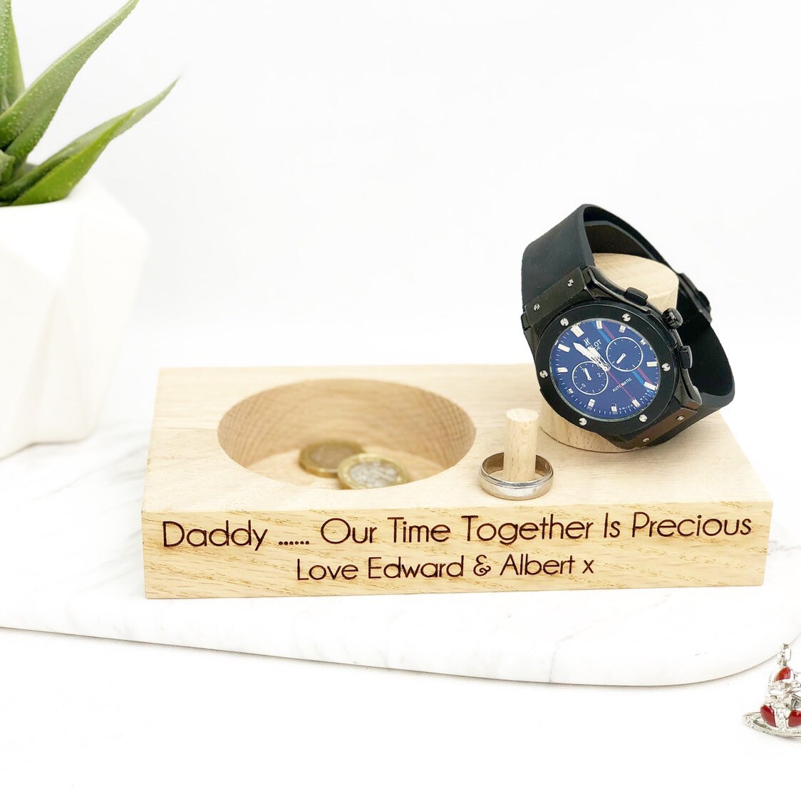 Watch Holder Watch Stand Coin Bowl Personalised Watch | Etsy