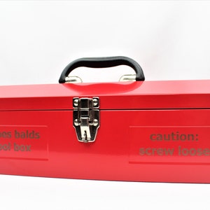 Personalised Toolbox, Red Tool Box, Toolbox, Gift Ideas for Him, Handy ...
