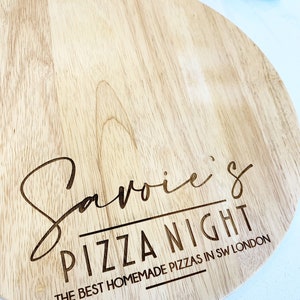 Personalised Pizza Paddle, Custom Pizza Board, Pizza Plate ...