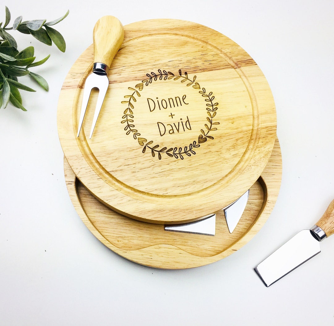 Personalised Wedding Cheese Board, Cheese Serving Board, Personalised ...