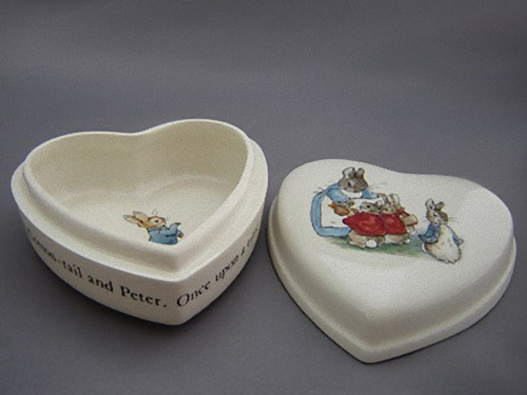 Wedgwood Heart-shaped Trinket Box Peter Rabbit - Etsy