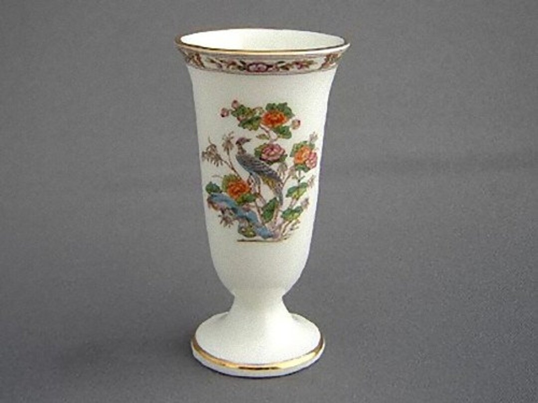 Wedgwood Miniature Vase, Kutani Crane - Etsy