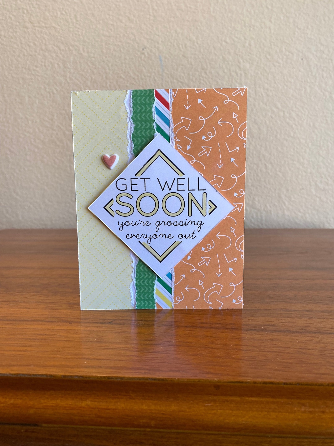 Homemade Get Well Card; Get Well Homemade Card; Get Well; Homemade Card ...