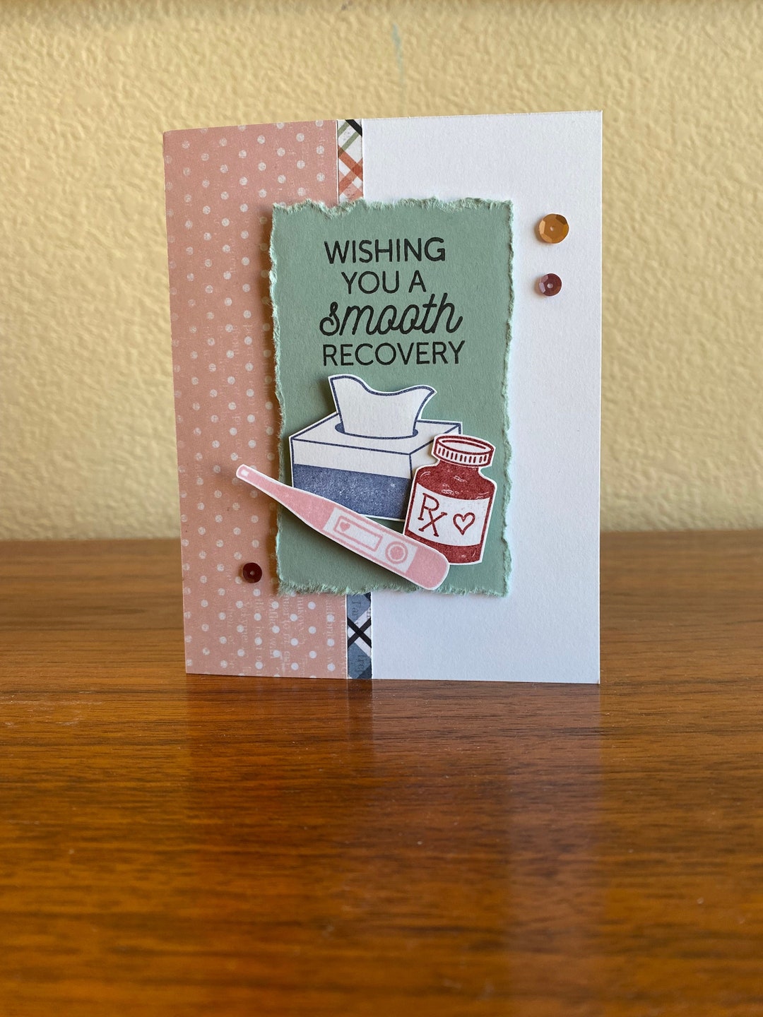 Homemade Get Well Card; Homemade Get Well Greeting Card; Homemade ...