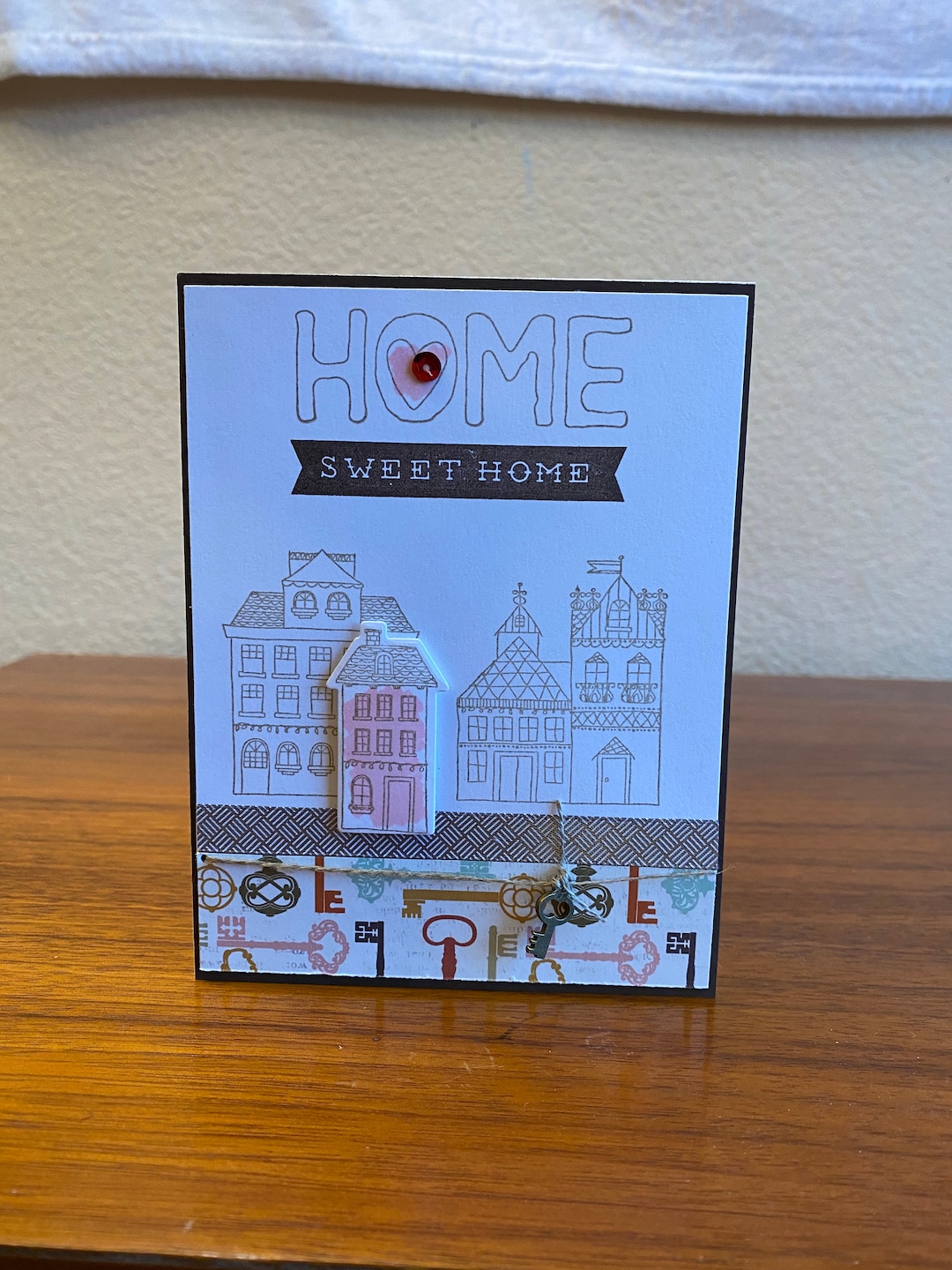 Homemade Home Card; Home Card Homemade; Blank Home Card; Greeting Card ...