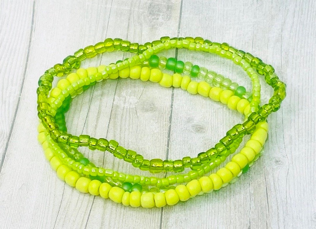 Shades of Green Bracelet Green Shade Bracelet Green Ombré Bracelets ...