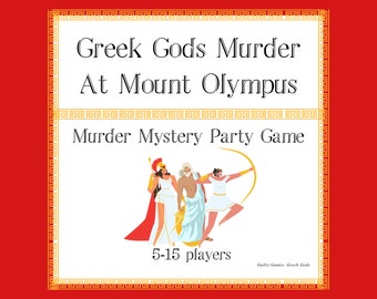 Greek Gods Murder at Mount Olympus Party Murder Mystery Party Game ...