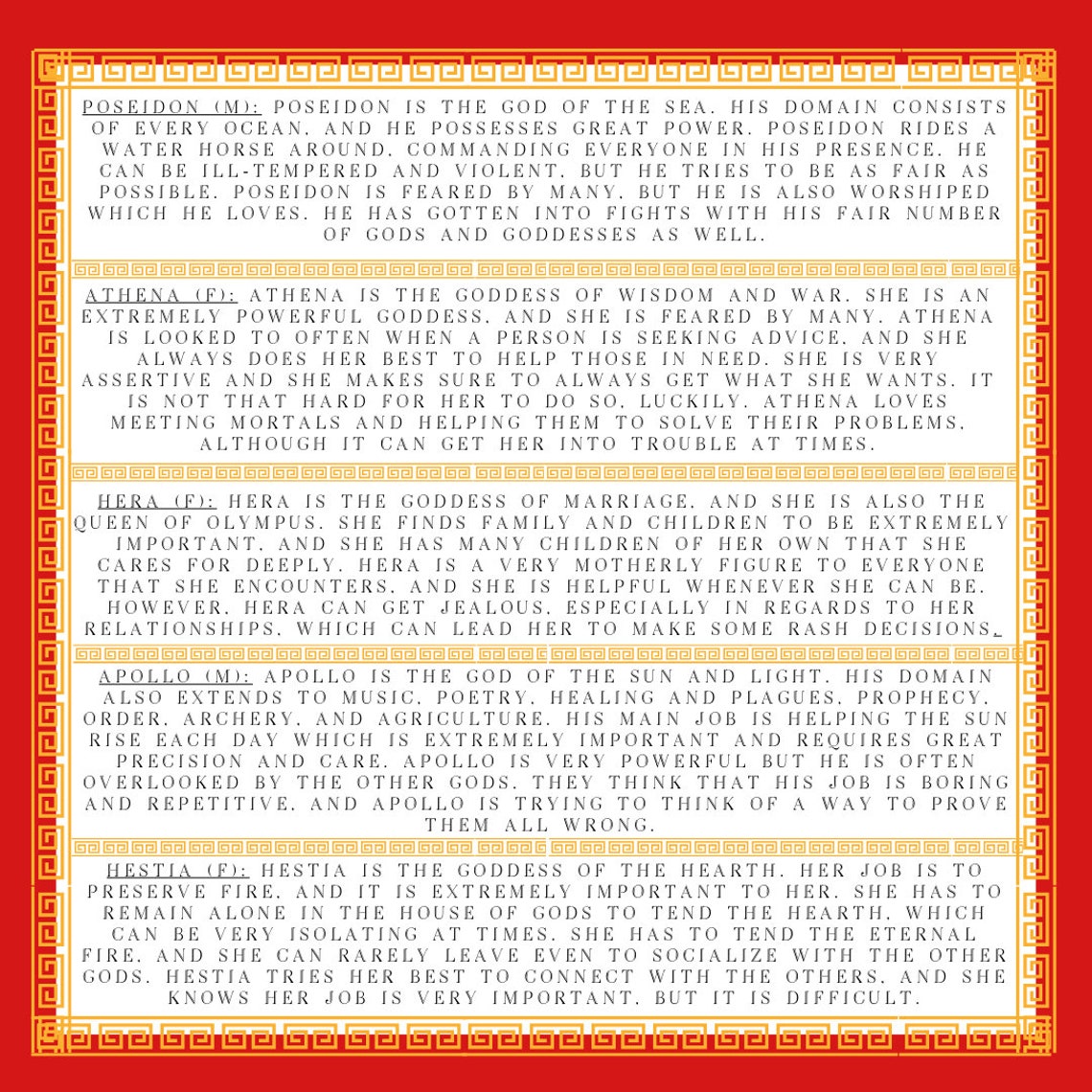 Greek Gods Murder at Mount Olympus Party Murder Mystery Party Game ...