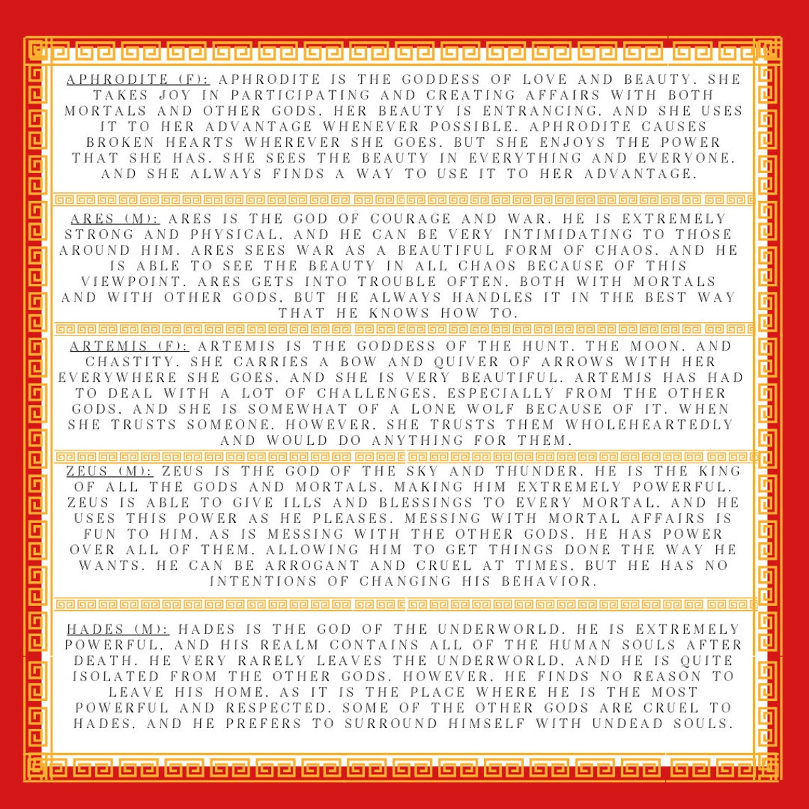 Greek Gods Murder at Mount Olympus Party Murder Mystery Party Game ...