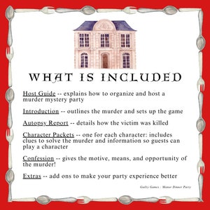 Murder at the Manor Dinner Party Murder Mystery Party Game - Digital ...