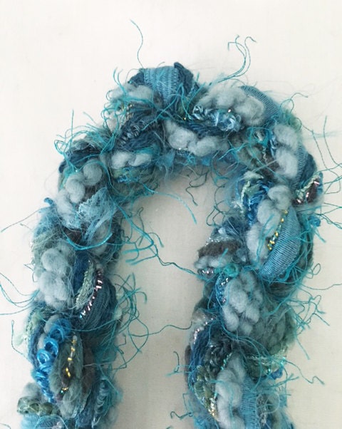 Blue Fiber Yarn Strands Bundle 10 2 Yard Strands All - Etsy