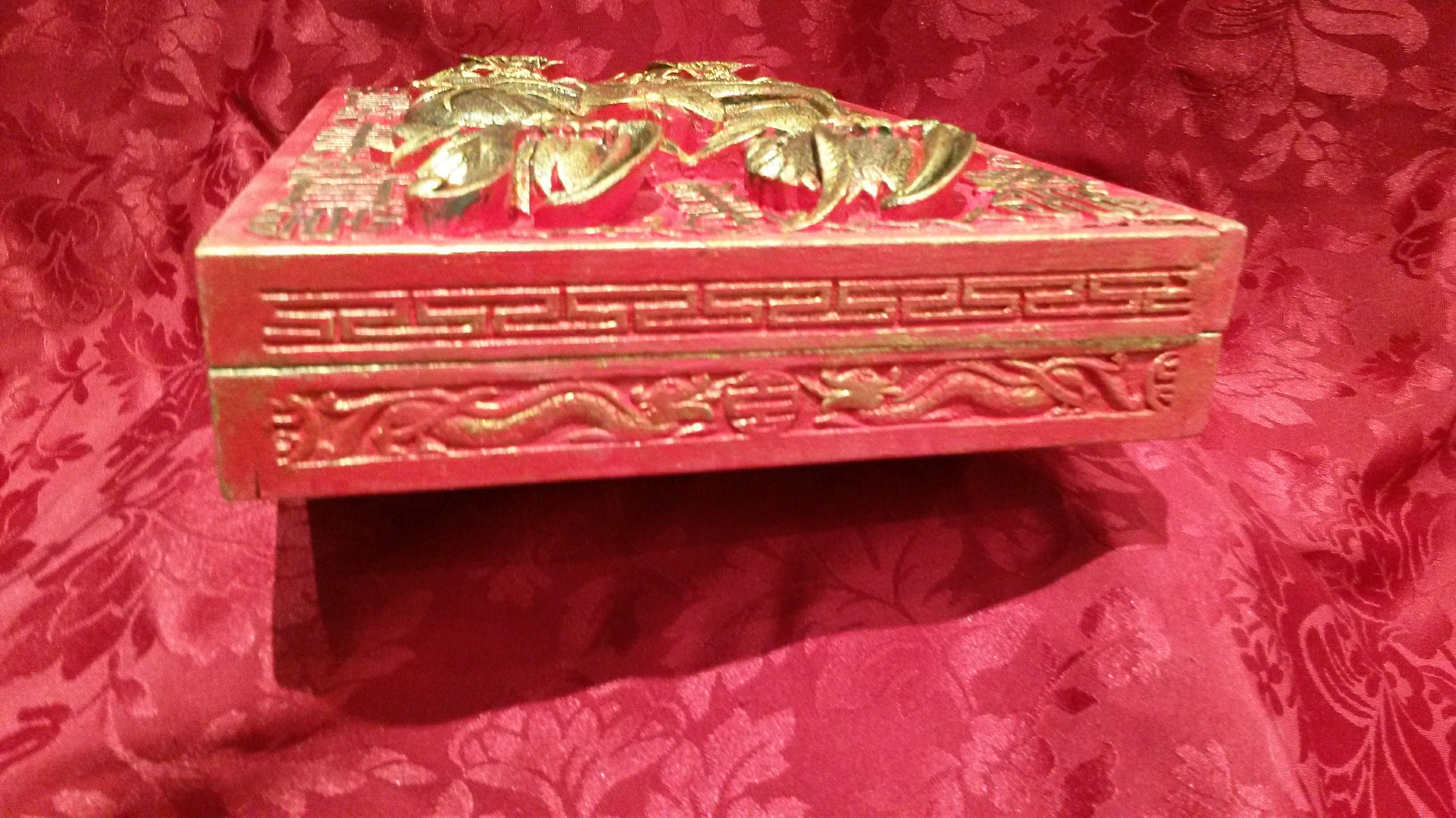 Antique Oriental Dragon Box.carved.antique Jewllery Box,circa 1860 ...