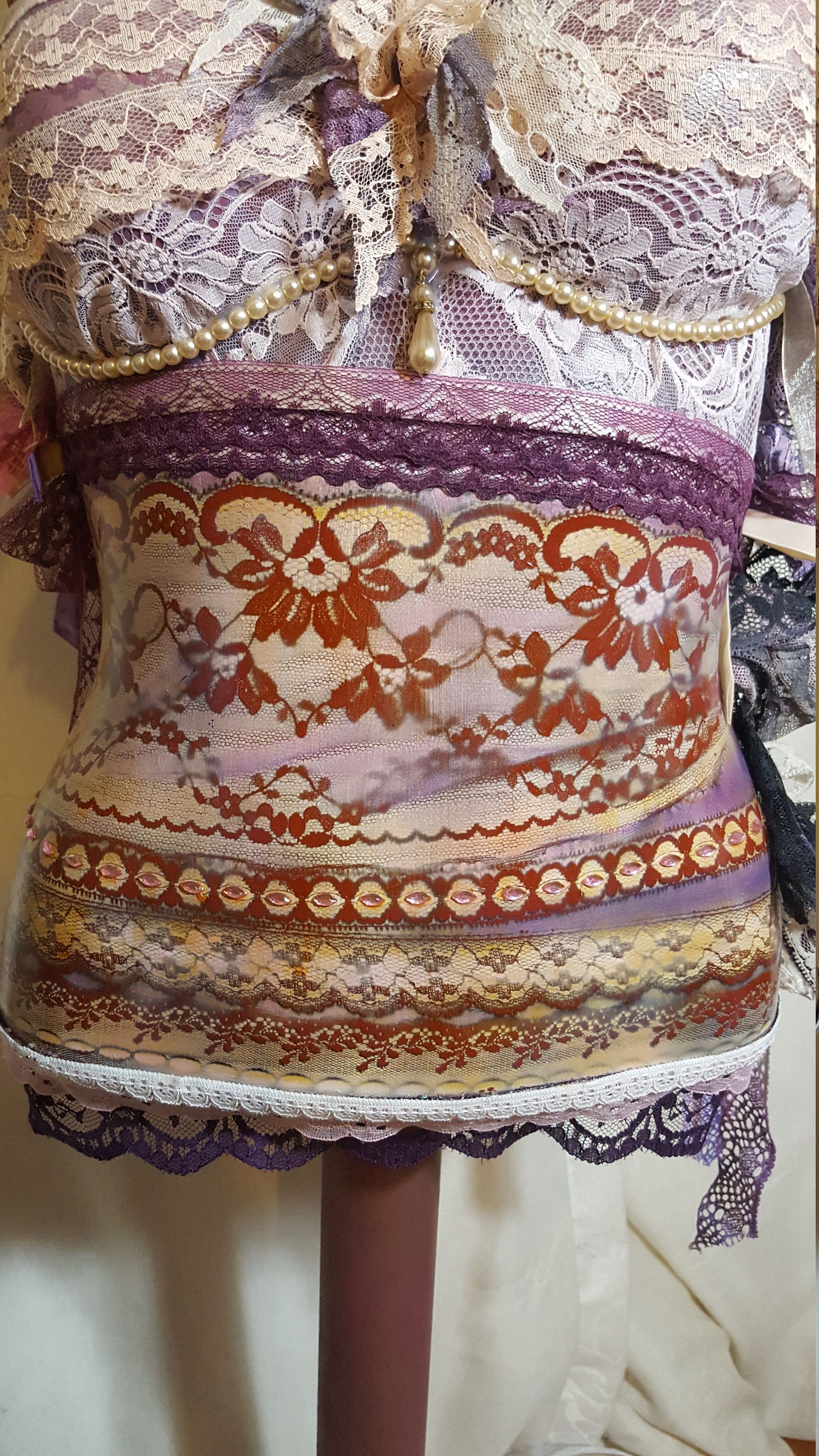 Decorated Vintage Female Mannequin.shabby Chic Mannequin.armoire Dress ...