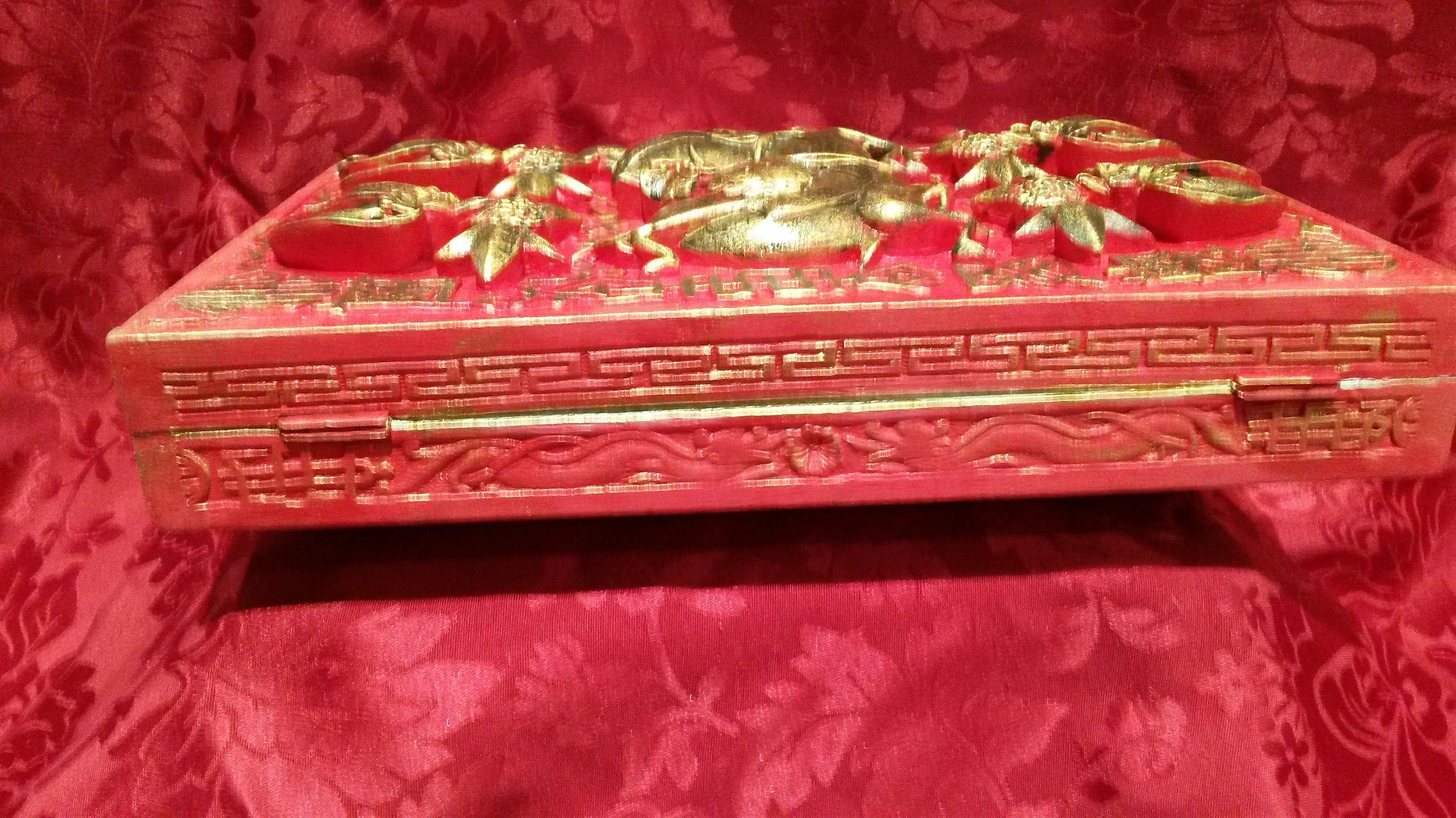 Antique Oriental Dragon Box.carved.antique Jewllery Box,circa 1860 ...