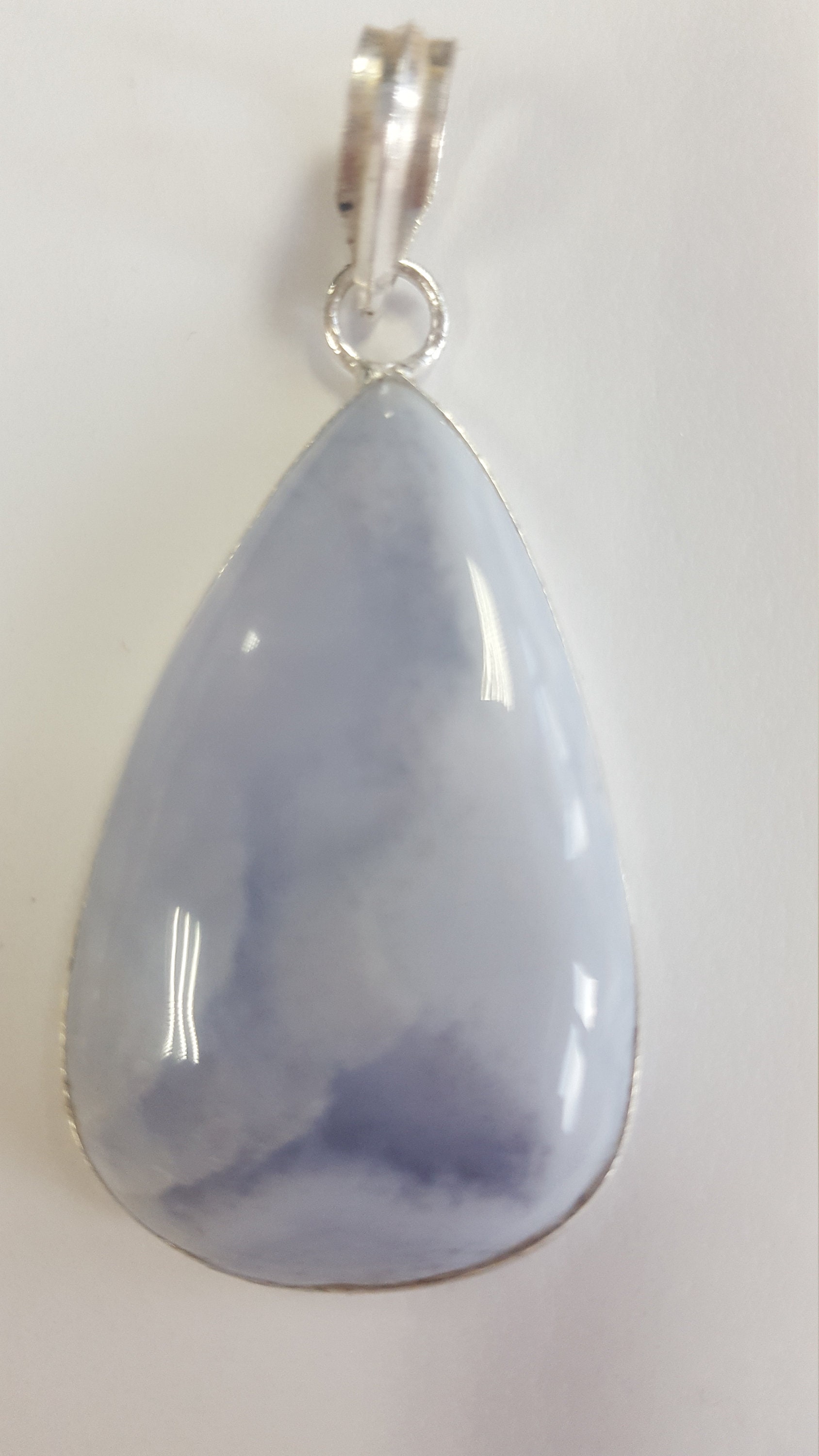 Blue Lace agate Pendant,Teardrop,925 Sterling Silver Jewellery,Gifts ...
