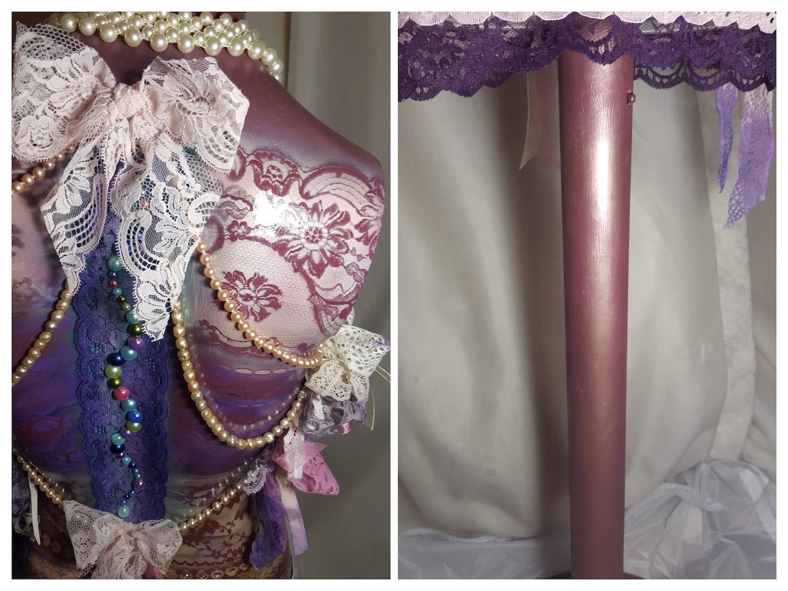 Decorated Vintage Female Mannequin.shabby Chic Mannequin.armoire Dress ...