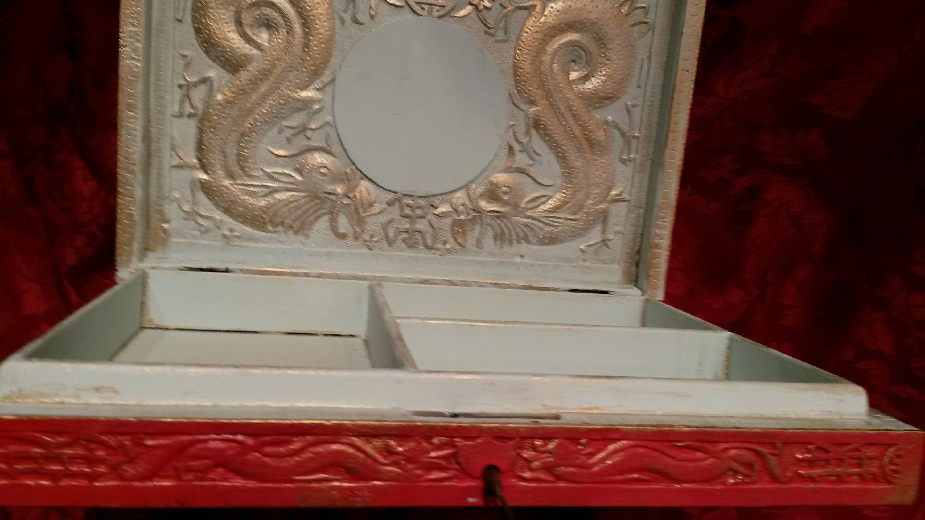 Antique Oriental Dragon Box.carved.antique Jewllery Box,circa 1860 ...