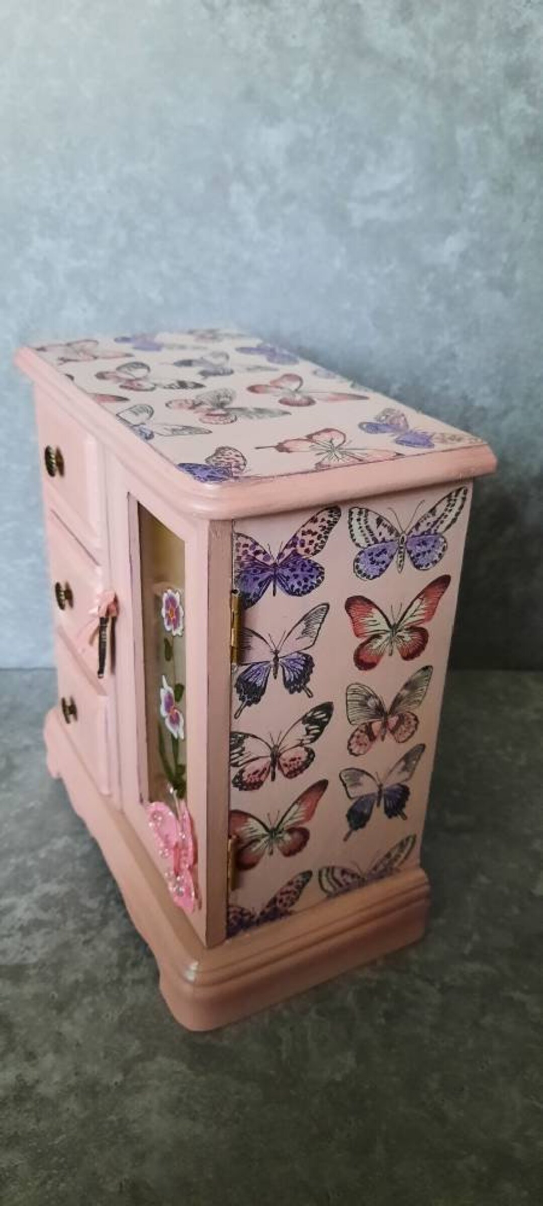 Jewelry Box,pink Butterfly Box,girls Jewelry Box.pink Butterflies.pink ...