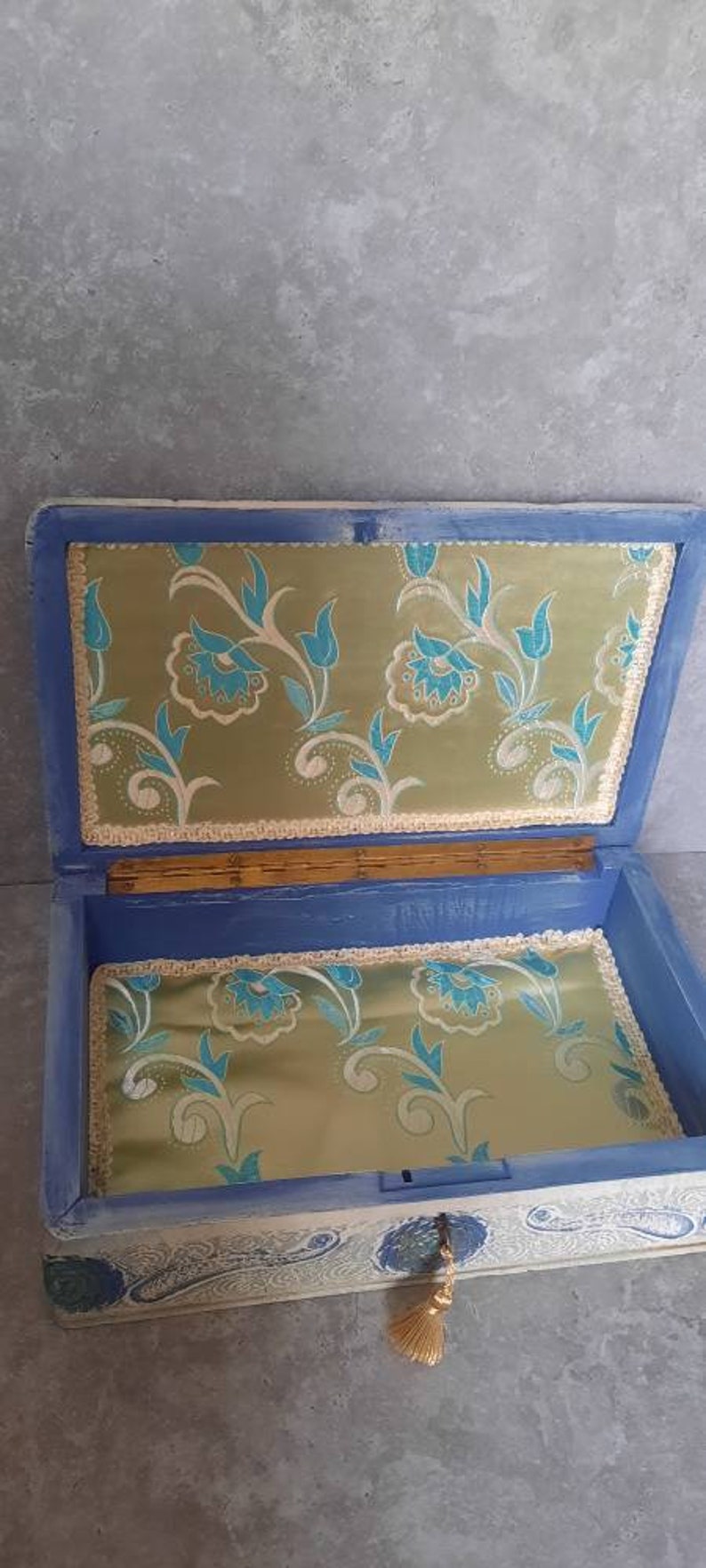 Anglo Indian Jewellery Box Carved Indian Box.shabby Chic,jewelry Box ...