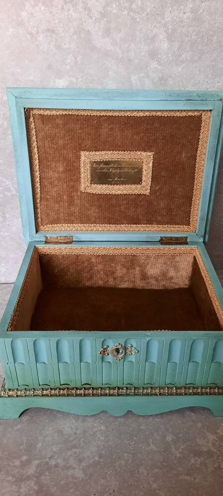 Antique carved jewellery box.1895.Antique German chest.Hand carved ...