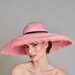 Lulu Pink 3 Tier Buntal Straw Dome Hat Ideal for Mothers of - Etsy