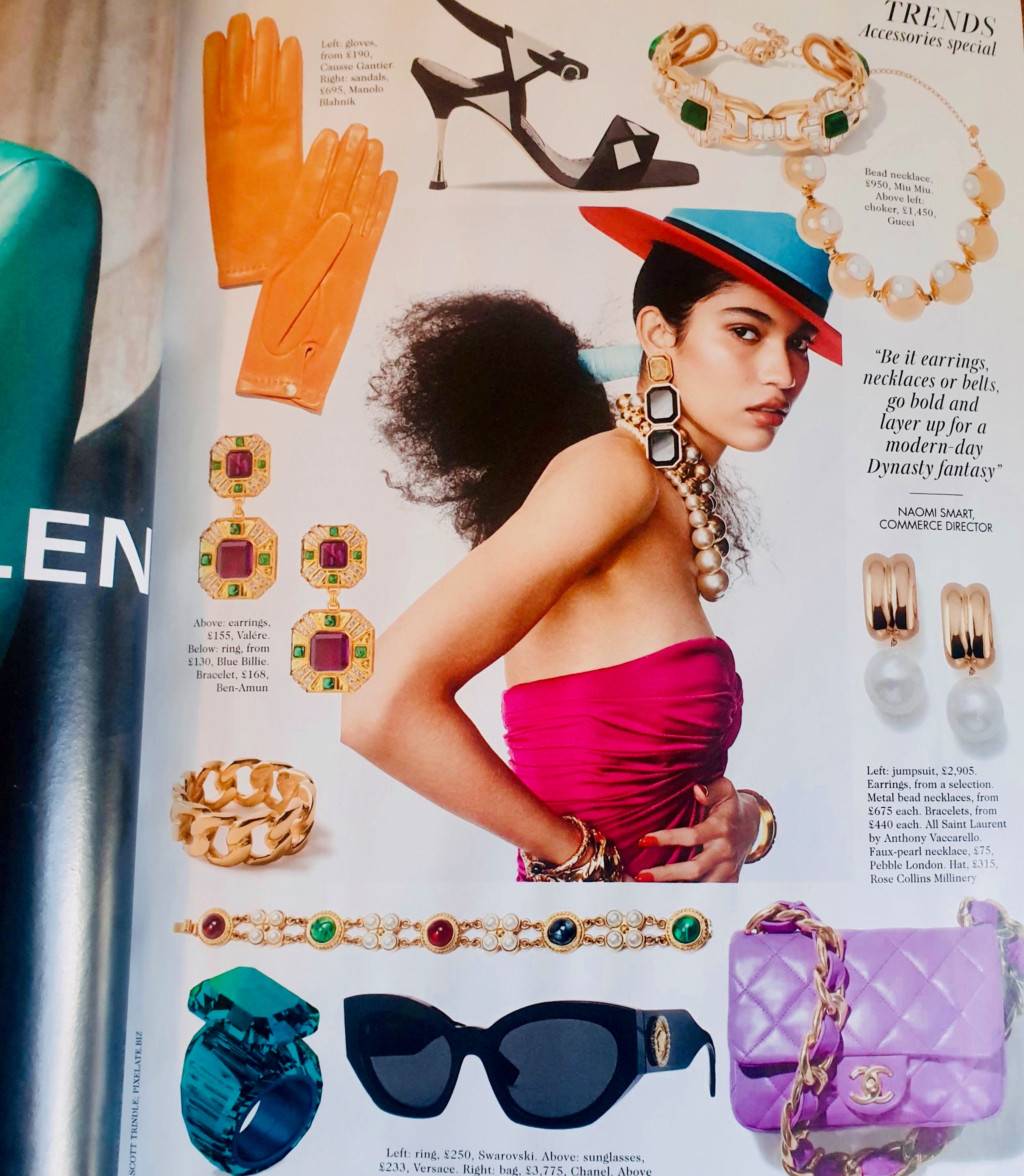 As Seen in Vogue FEB 2022 Issue Candy Red and Blue Wool - Etsy UK