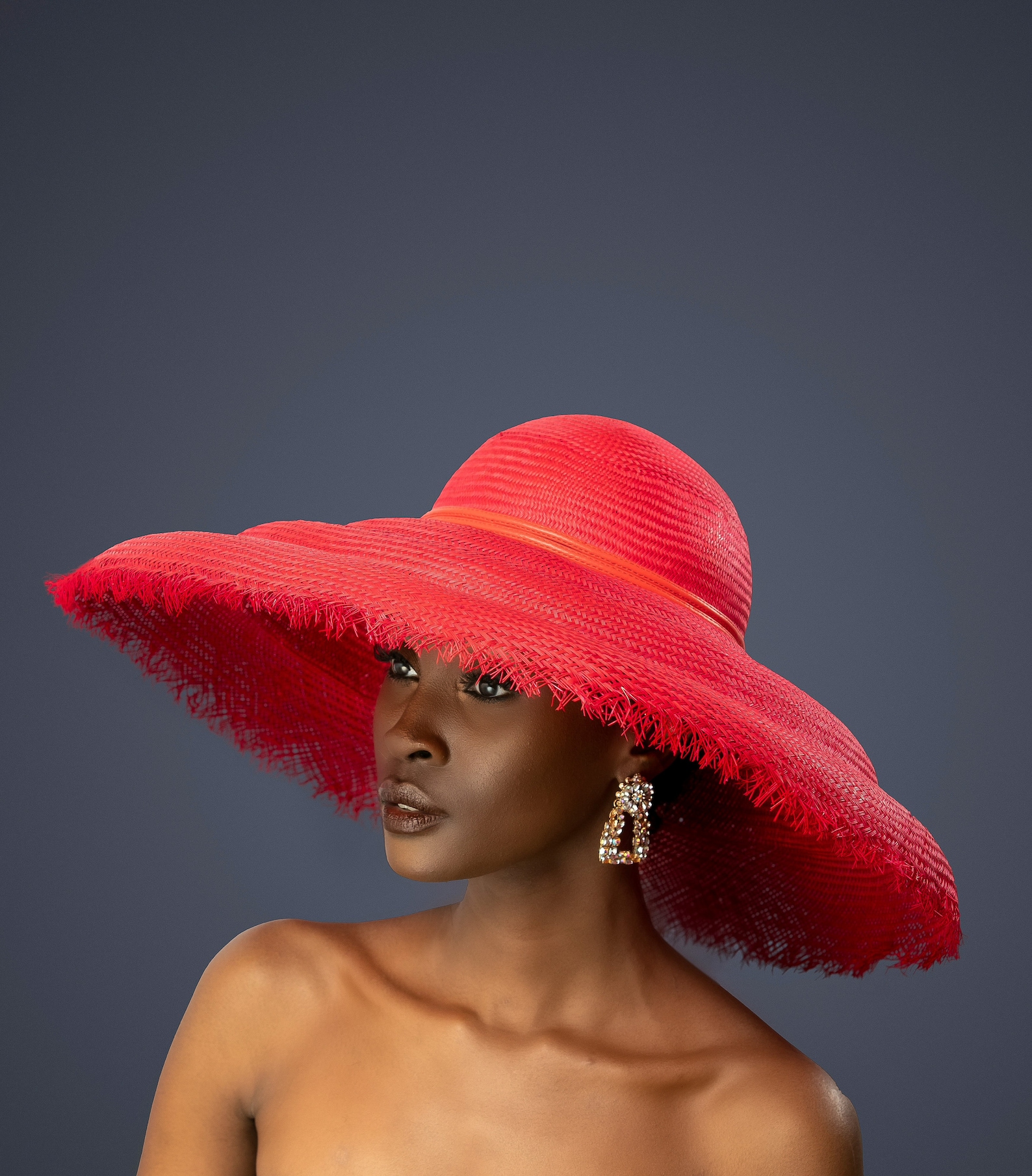 Lulu - Pink 3 Tier Buntal Straw Dome Hat, Ideal for Mothers of Bride ...