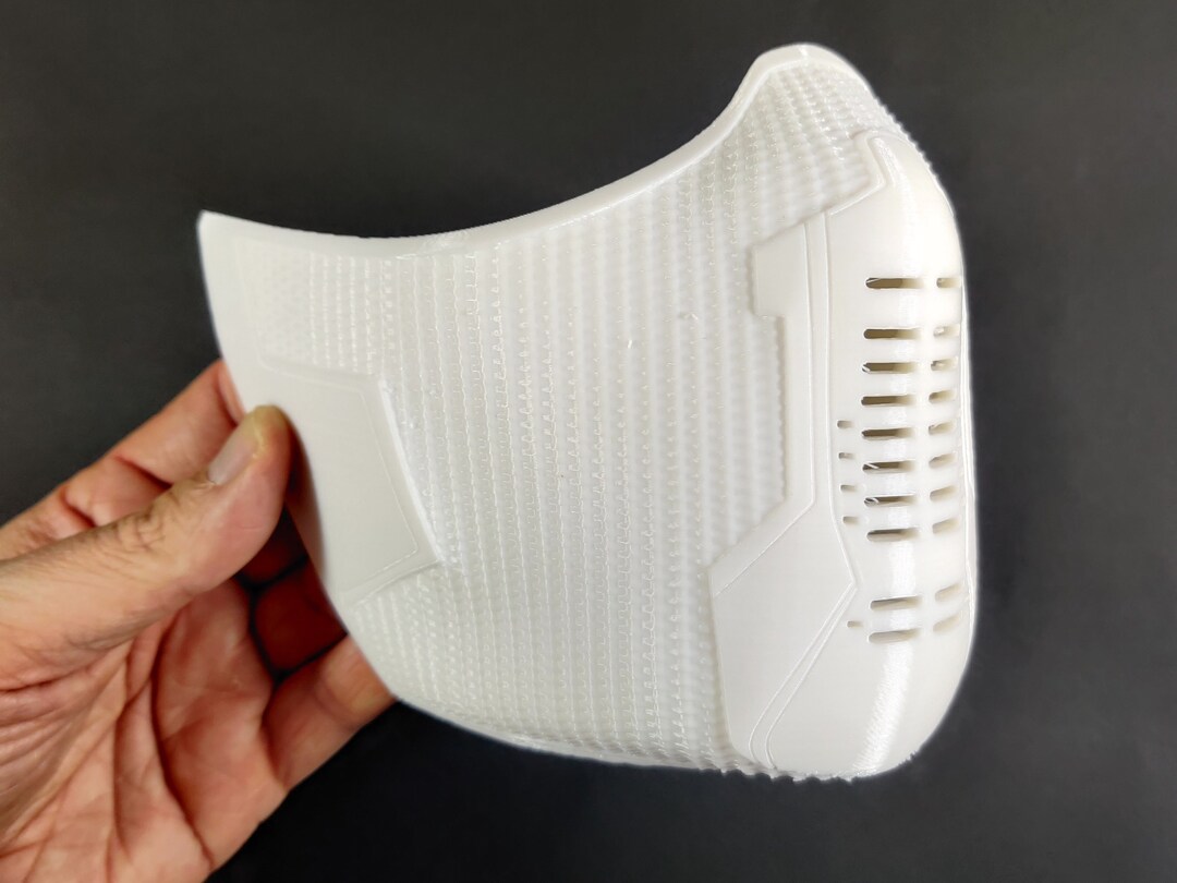 Winter Soldier Mask | 3D Printed Bucky Barnes Cosplay Mask | White PLA ...