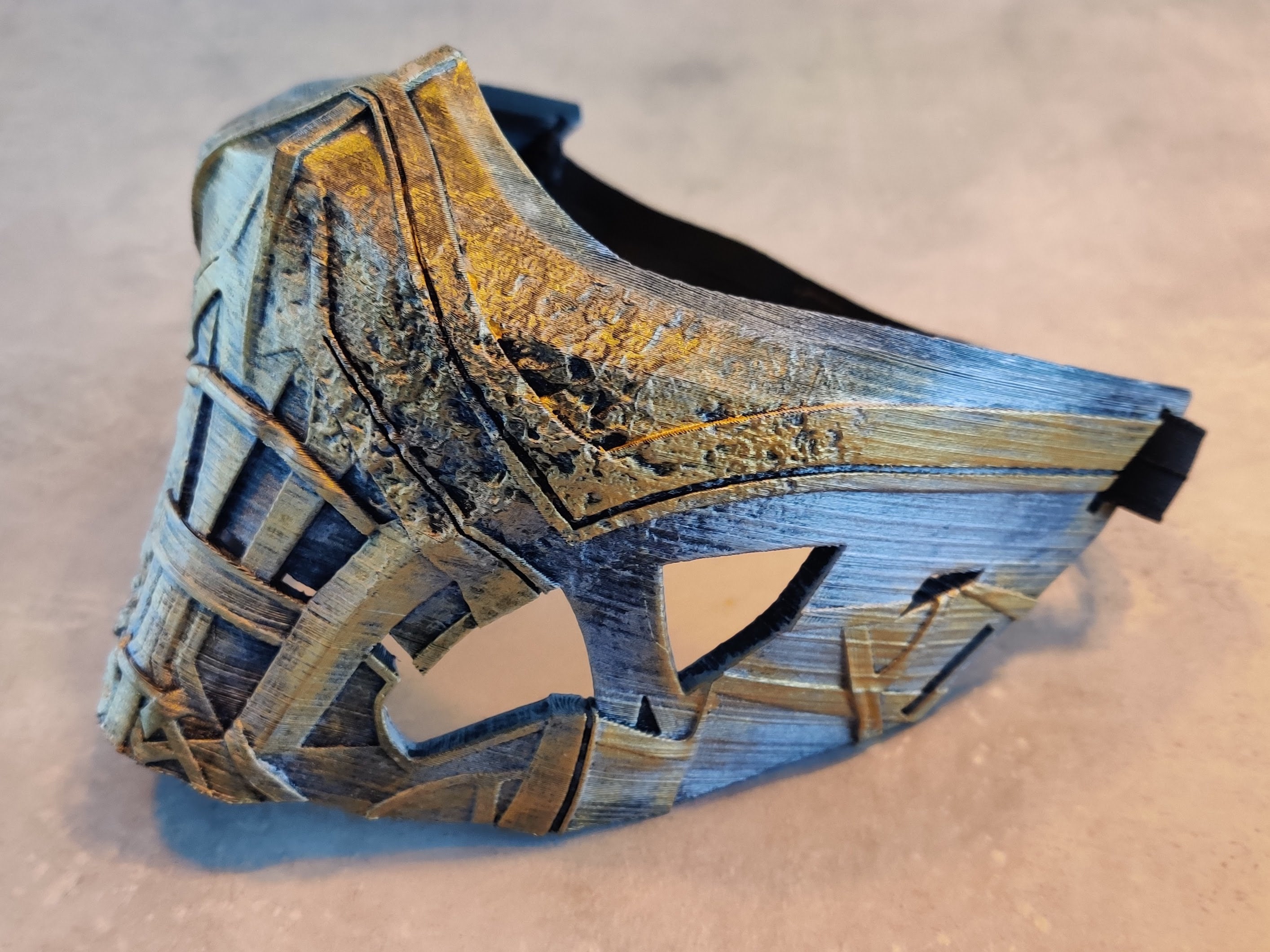 Mortal Kombat Mask 3D Printed and handpainted Perfect for | Etsy