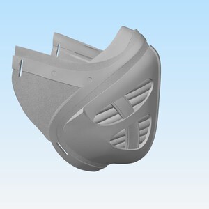 Dune Mask 3D Printed | Three Colors Available: Black, White, Gray ...