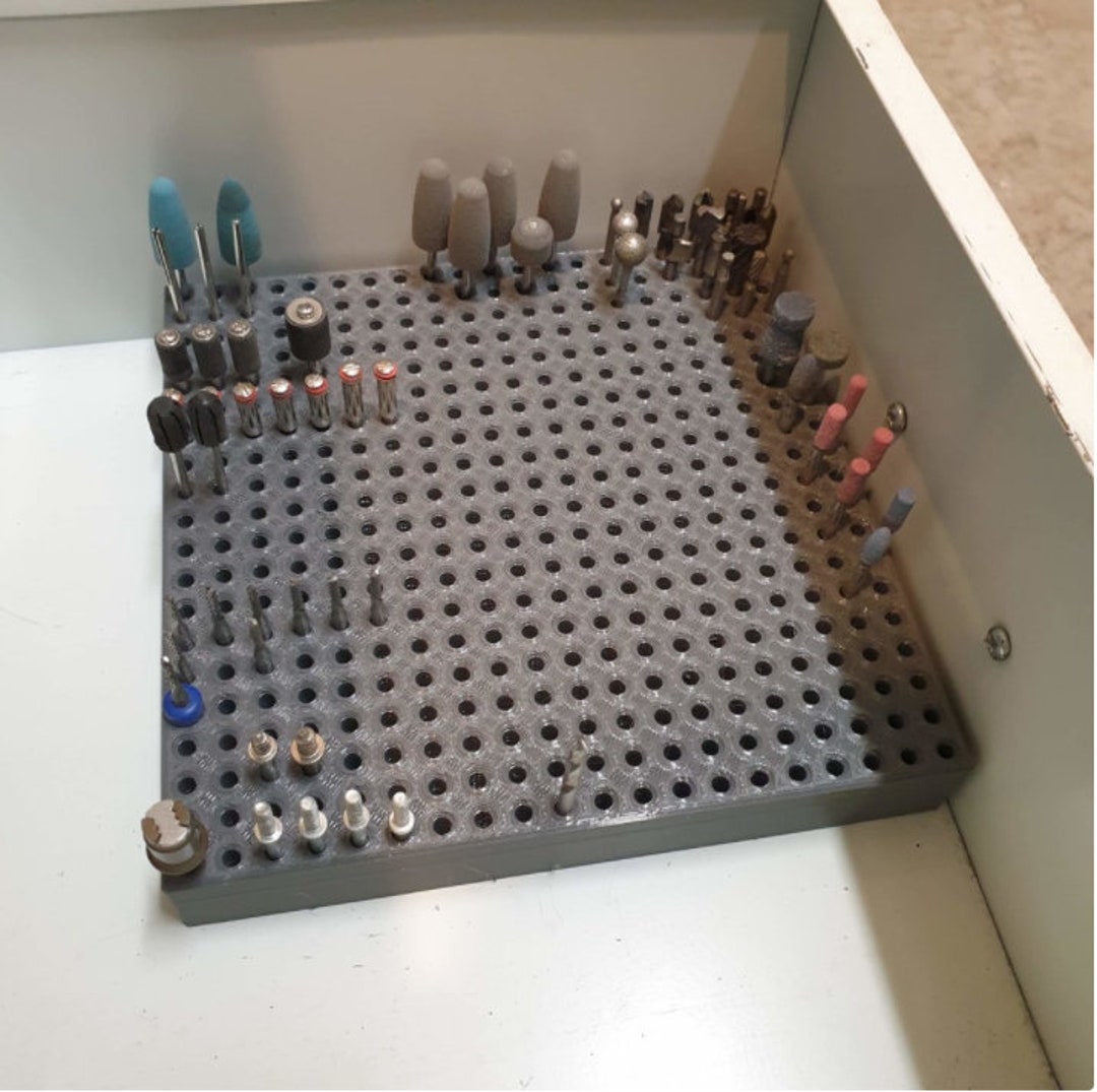 Dremel Tool Holder for 200 Bits Sleek 3D Printed Organizer, Dremel ...