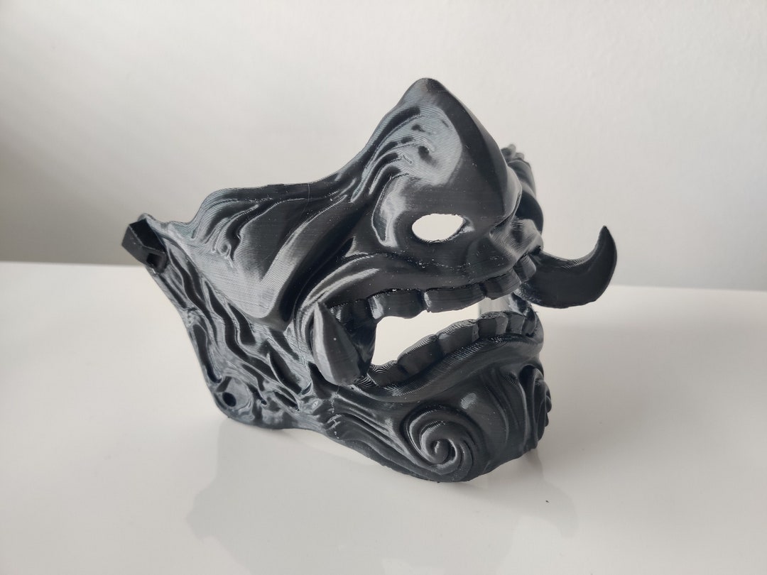 Samurai Mask, 3d Printed, Samurai Cosplay, Samurai Costume, Mempo - Etsy