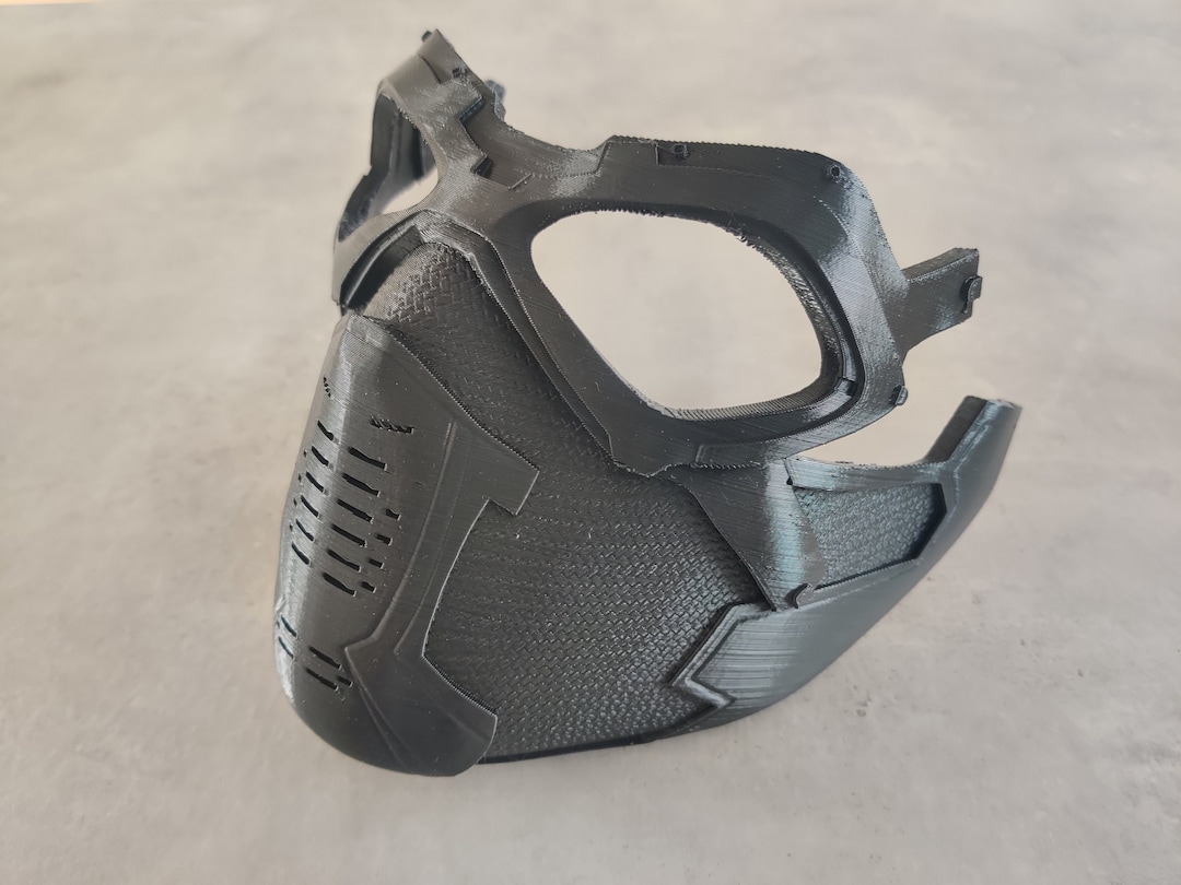 Winter Soldier Cosplay Mask 3D Printed Face Mask for Bucky Barnes ...