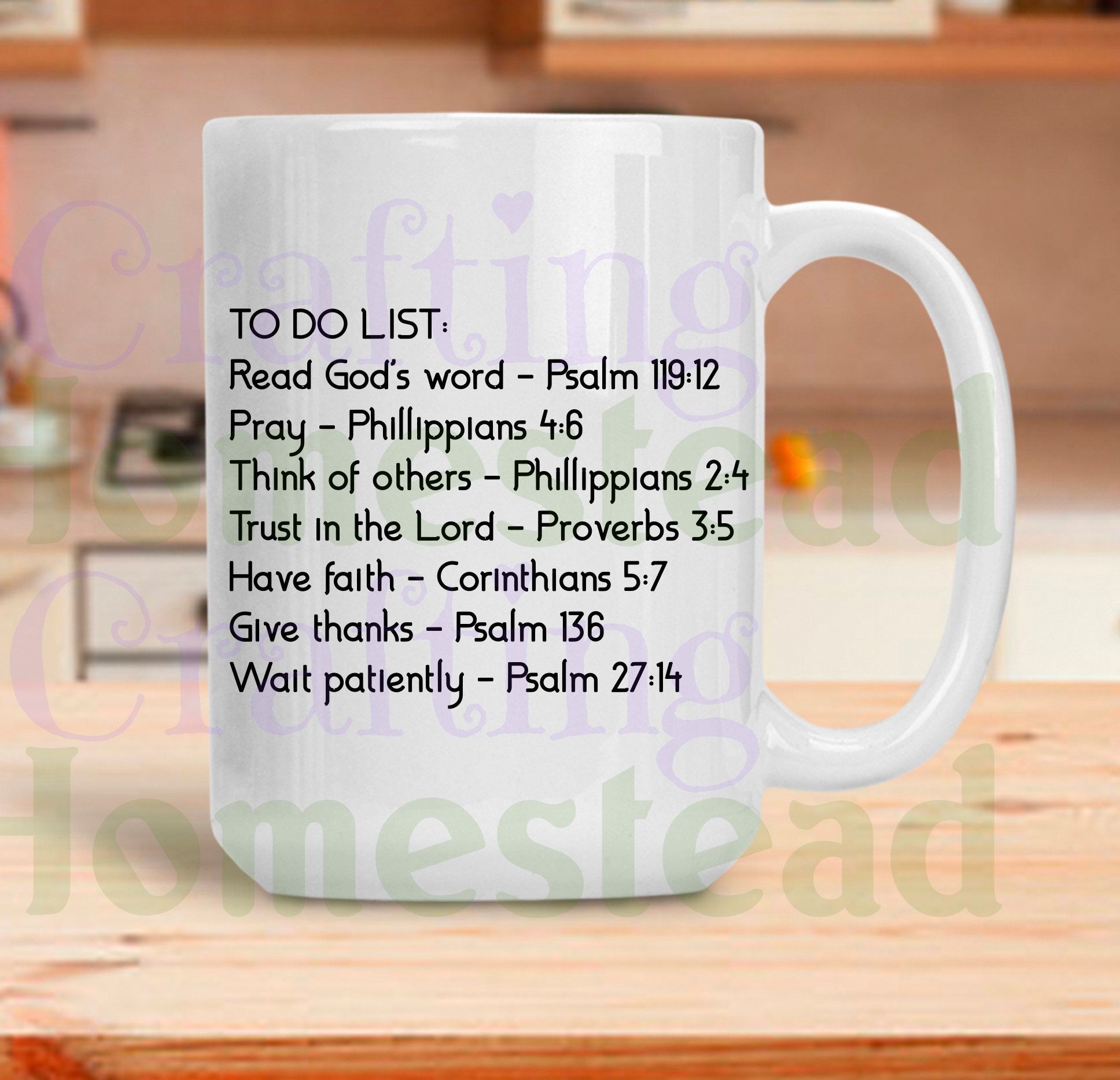 To Do List Read God Word Pray Think Others Trust the Lord Have Faith ...