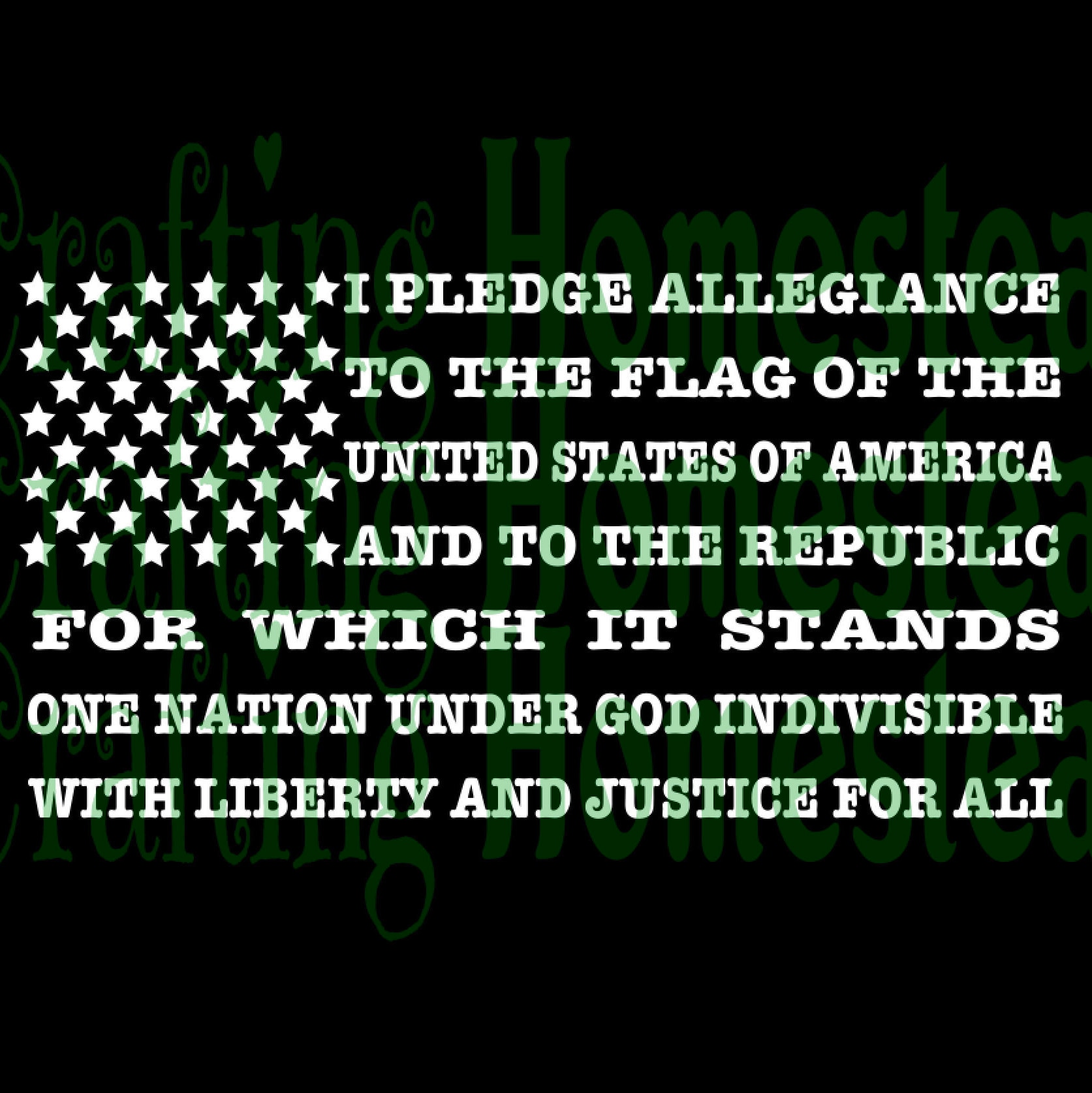 USA United States America Flag Pledge of Allegiance Stars Stripes Old ...