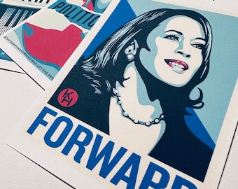 Kamala Harris 2024 Campaign Design Forward Poster - Etsy
