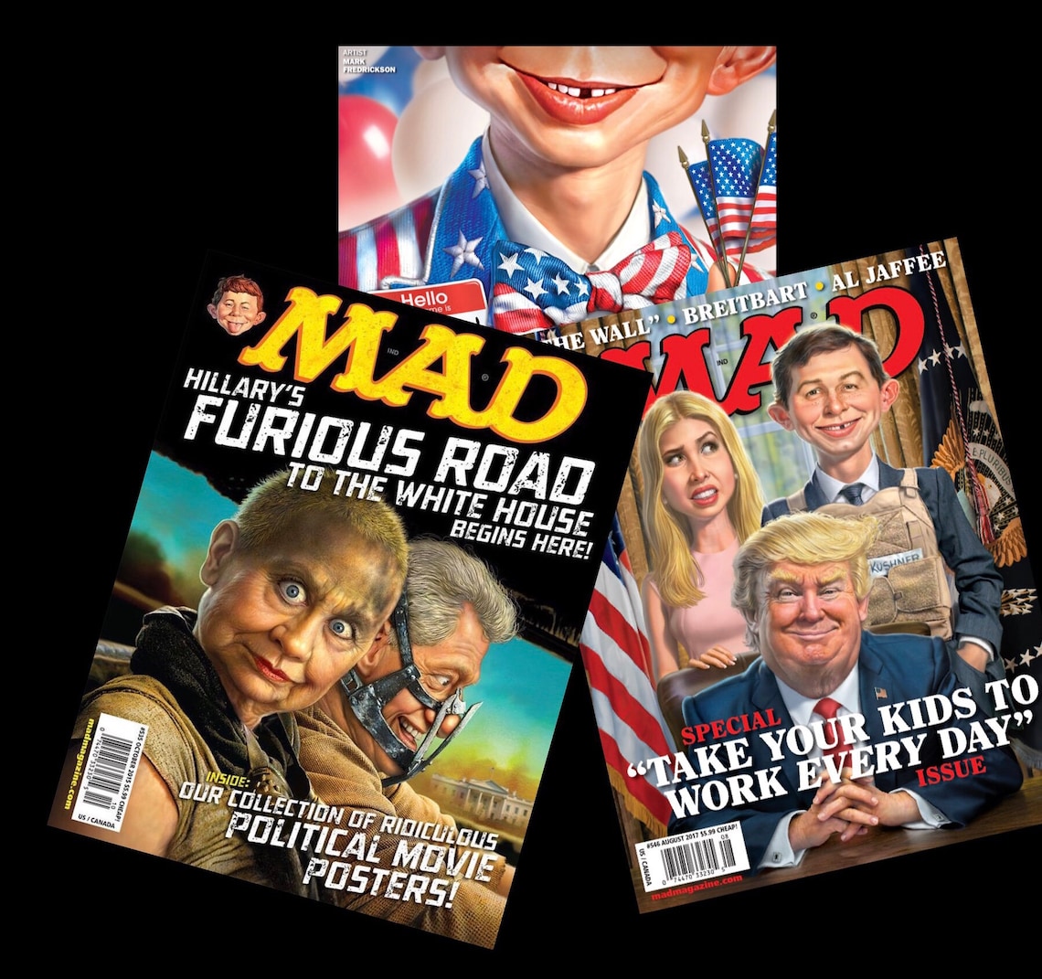 Mad Magazine Ivanka Trump Donald Trump cover comic print | Etsy