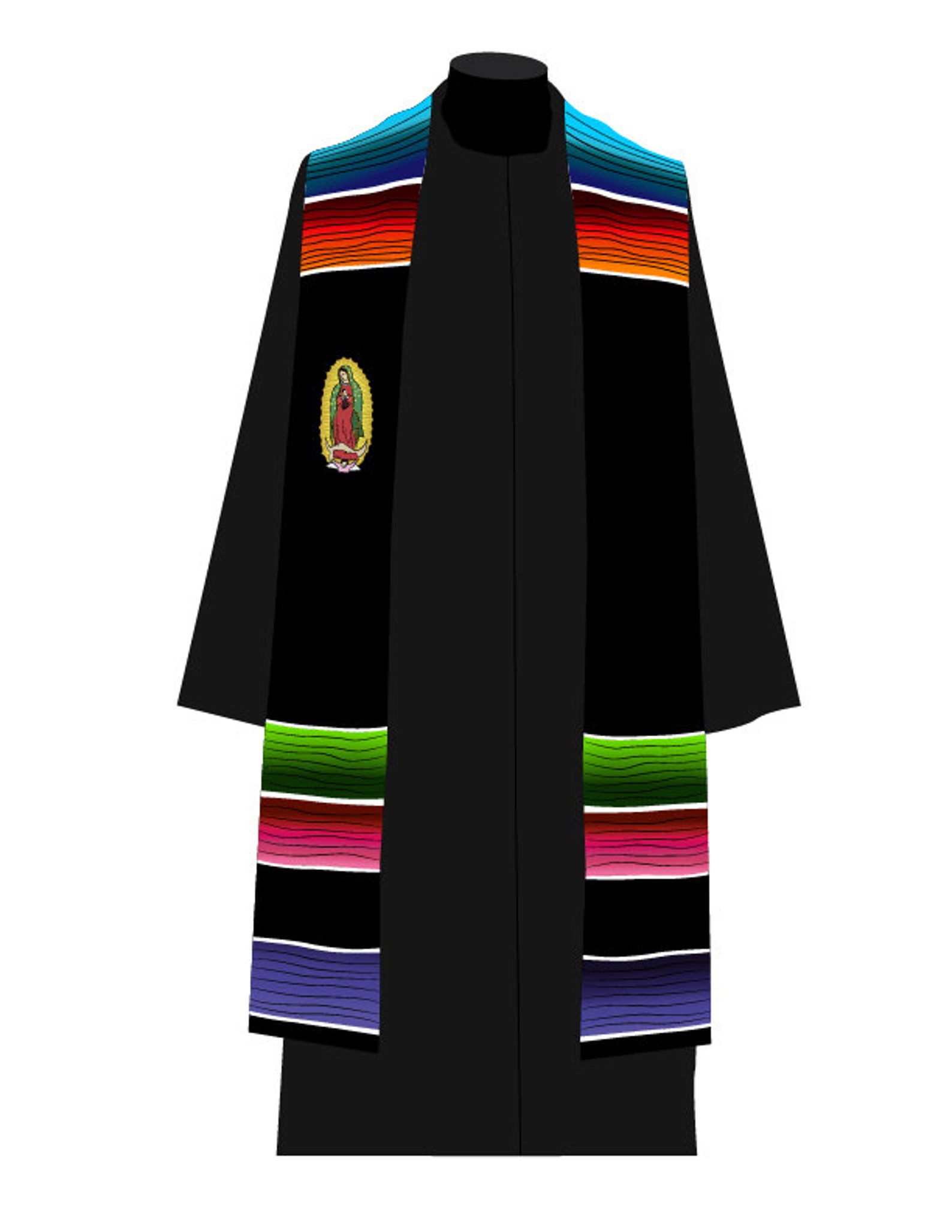 Class of 2025 Mexican Sarape Zarape Graduation Sash School Stole ...