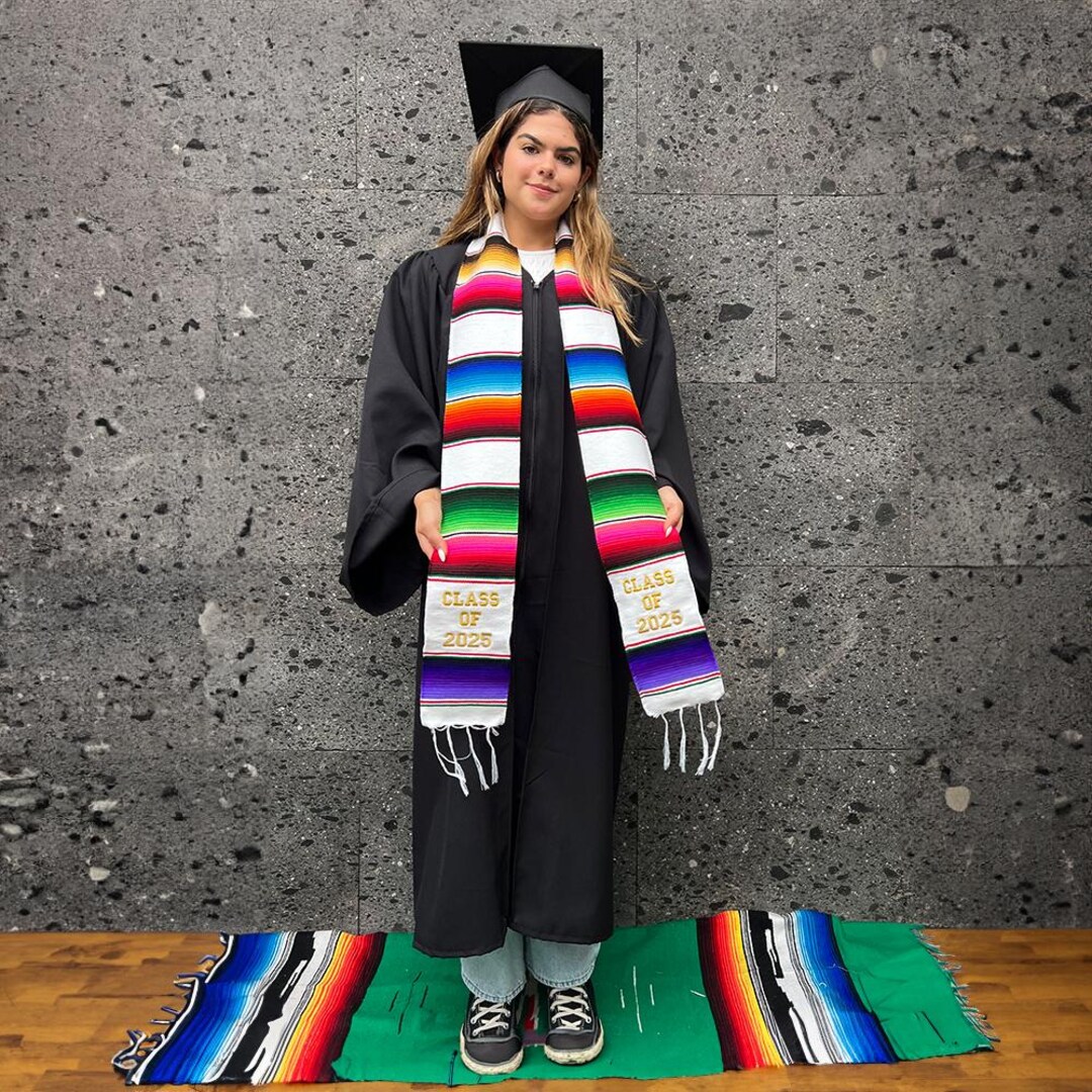 Graduation Mexican Zarape Sarape Mexico Todo Corazon Personalized Grad ...