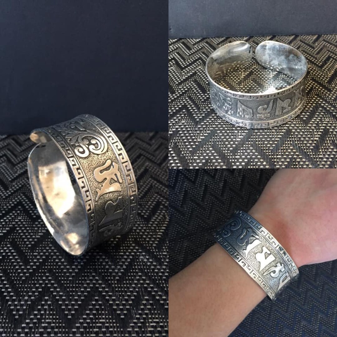 Silver Metal Cuff Bracelet - Etsy