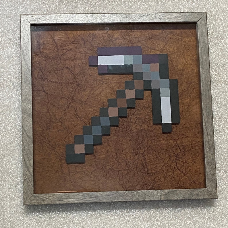 Cubeland Pixel Art Item Frame Spinable Items Inspired - Etsy