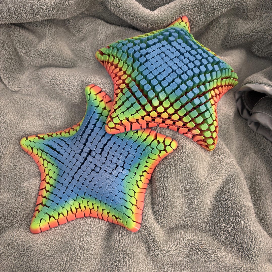 Flexi-starfish -- Fidget Toy -- Sensory Item -- 3D Printed - Etsy