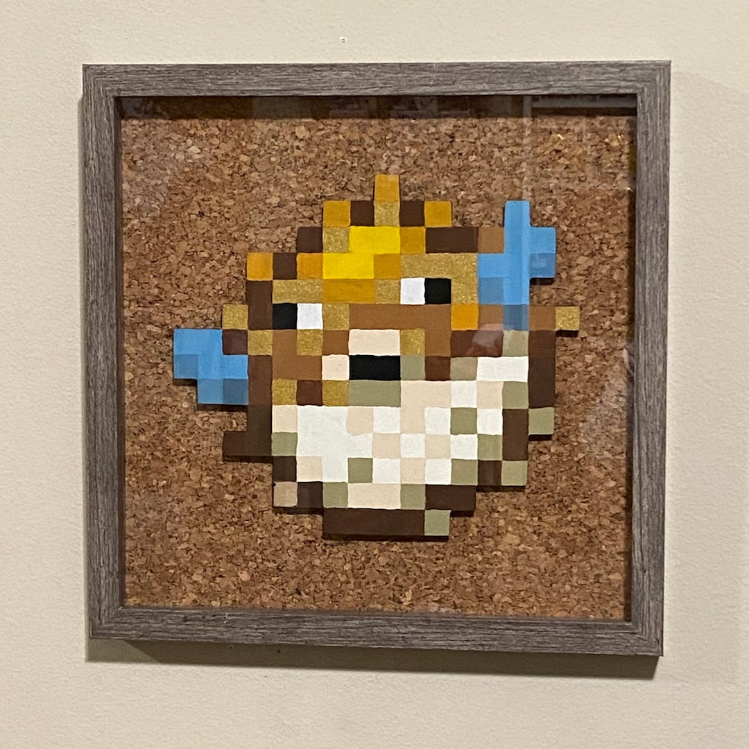 Cubeland | Pixel Art | Item Frame | Spinable Items | Inspired by ...