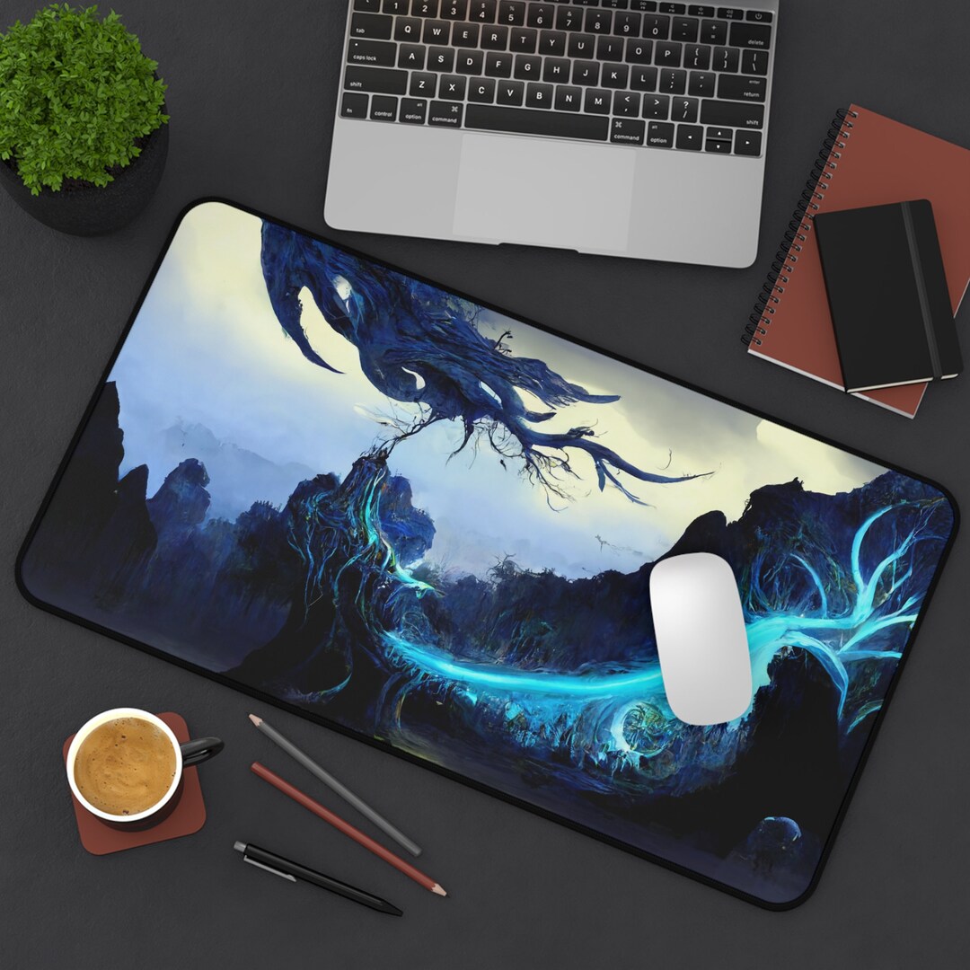 Castle in the Tree of Life | Fantasy Desk Mat | Fantasy World - Etsy