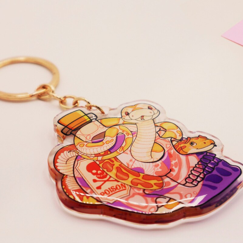 Snake Keychain - Etsy
