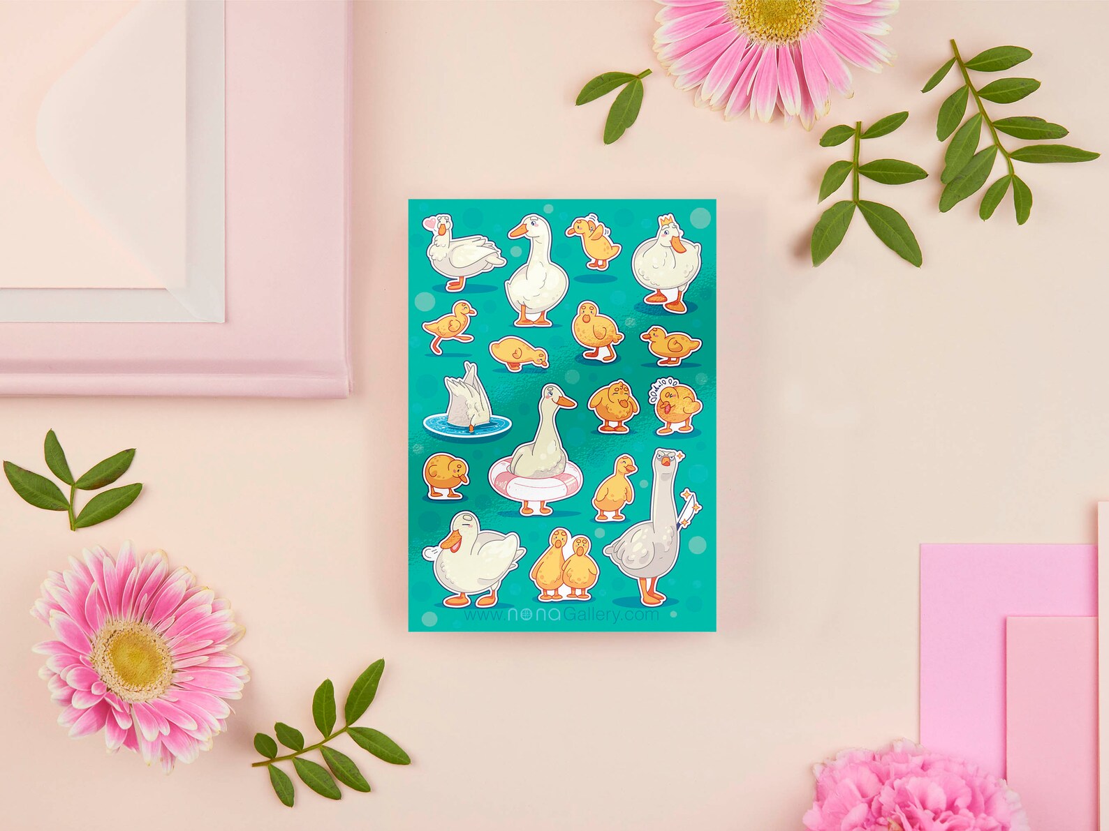 Duck & Goose Sticker Sheet Pack Vegan Friendly Gloss Vinyl - Etsy