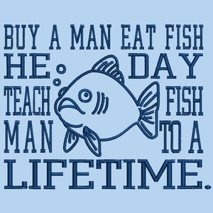 Eat Man Fish to A Lifetime T-shirt Sweater or Hoodie | Novelty Joke ...