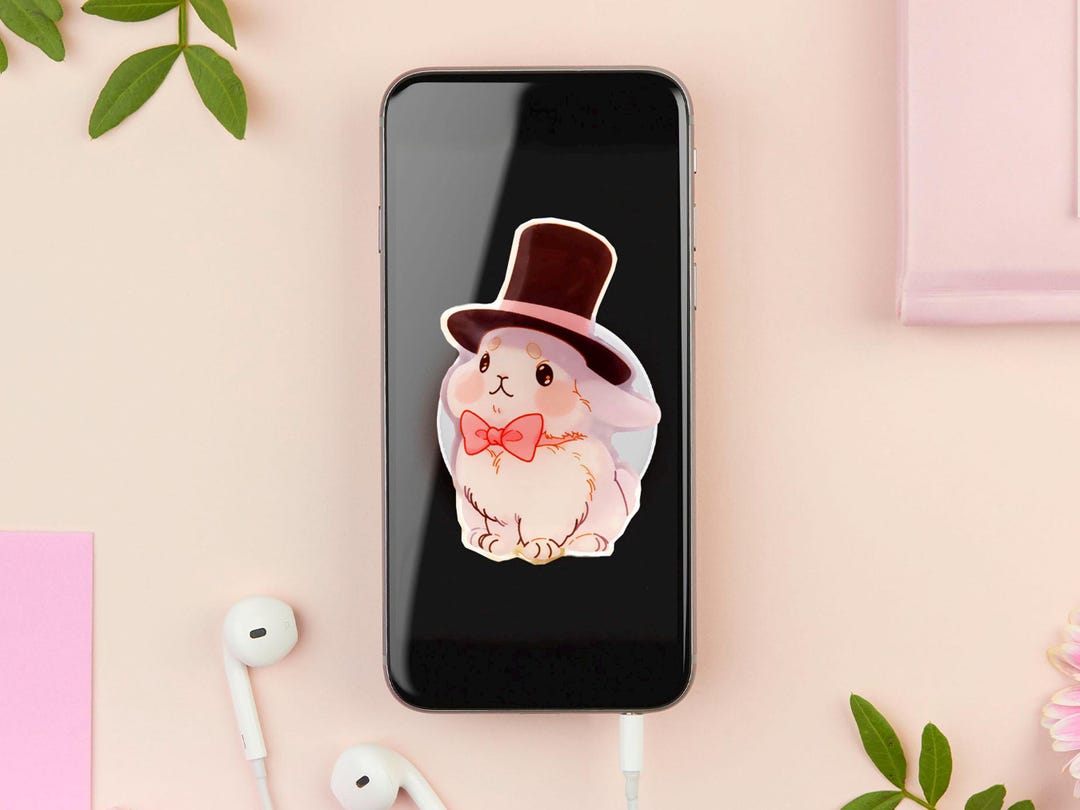 Bunny Rabbit Phone Grip | Popsocket Mobile Phone Universal Smartphone ...
