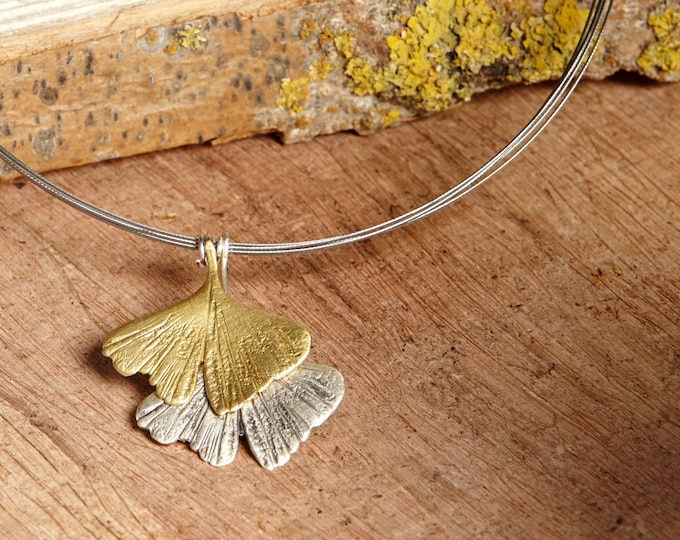 Gingko Leaf Japanese Jewelry Pendant Head & Chain Gingko Jewelry Ginkgo ...