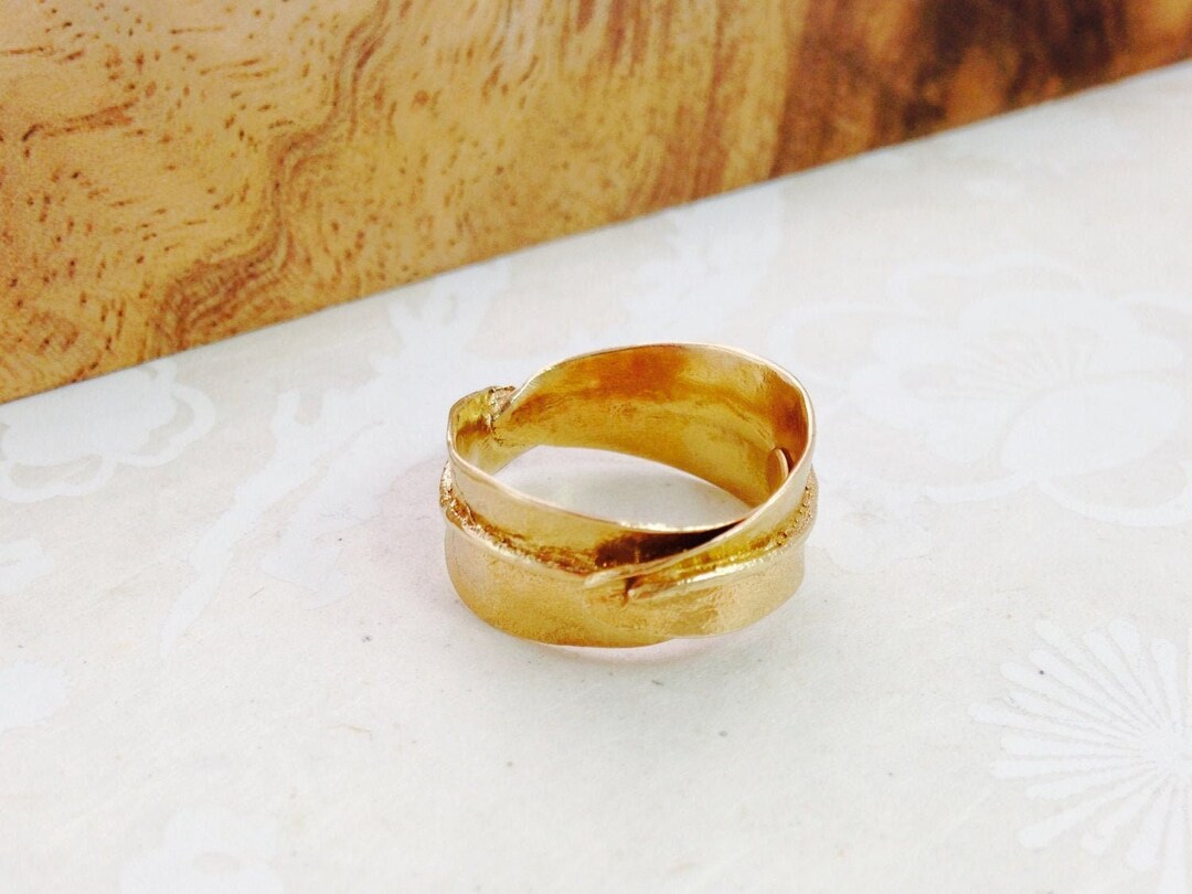 Bronze Leaf Ring Solid Bronze Ring Olive Leaf Ring Narrow - Etsy